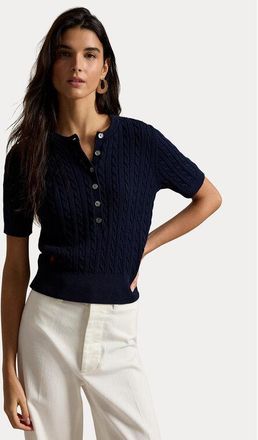 Polo Ralph Lauren Bluse 211B17746002 Dunkelblau Regular Fit