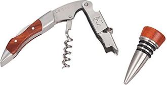 LE CREUSET Le Creuset Kellnerkorkenzieher und Verschluss - Geschenkset, GS 190, Kunststoff, Holz, 59814012209561