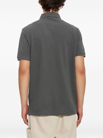 Etro Logo-Embroidered Cotton Polo - Grey