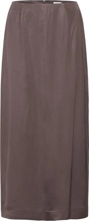 Ichi Ichi, Femme, Jupes, Brun, Taille: 42 FR Midi Skirt