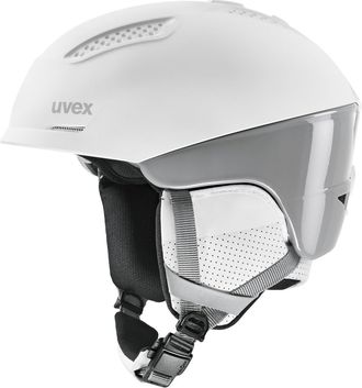 Uvex Ultra pro - Skihelm für Damen und Herren - individuelle Größenanpassung - Magnetverschluss - White/Grey - 55-59 cm