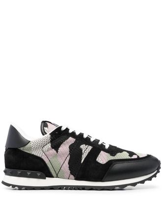 Valentino Garavani baskets Camouflage Rockrunner - Noir