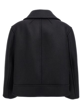 Saint Laurent Caban Coat - Black