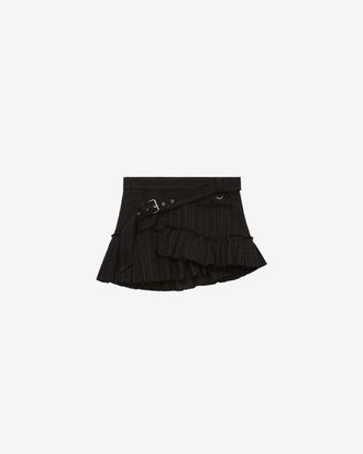 Isabel Marant Jupe Maddy - Femme - Noir - Taille38 - Isabel Marant
