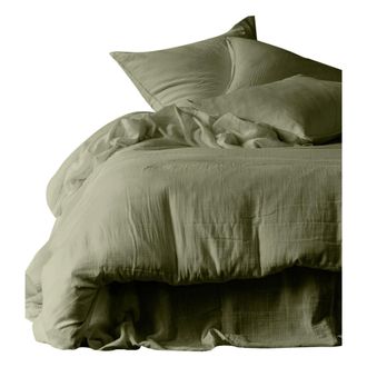 Haomy Taies doreiller en gaze de coton Mykonos - Set de 2 Haomy