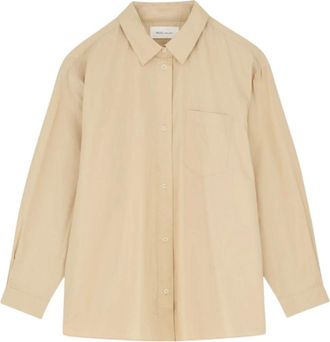 Skall Studio Femme, Blouses et Chemises, Beige, Taille: 40 FR Edgar Oversize Shirt
