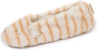 Isotoner Chaussons extra-light pantoufles Ballerines femme semelle antidérapante, 41/42 EU, beige tigré