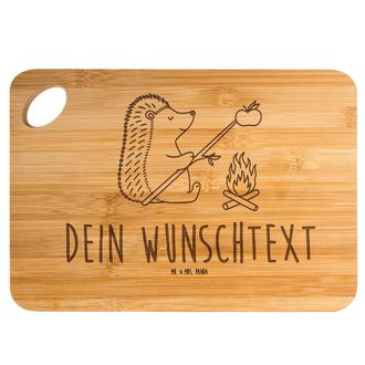 Mr. & Mrs. Panda Personalisiertes Schneidebrett Igel Grillen - Personalisierte Geschenke, Motivation, Lustige Spr&uuml;che, Selbst Gestalten, Sinn des Lebens, Brett, Holzbr
