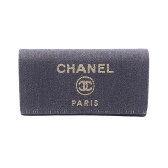 Chanel Portefeuille long vintage Pre-owned (bi-fold) - Femme - Pre-owned - Bleu - Taille: ONE Size