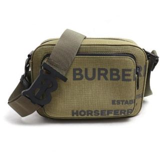 Burberry Sac bandouli&egrave;re en toile &agrave; imprim&eacute; Horseferry Pre-owned - Homme - Pre-owned - Vert - Taille: ONE Size