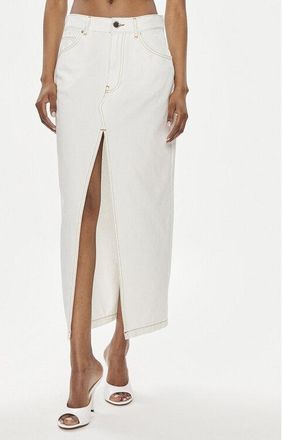 Pinko Pinko Jeansrock Riders 103628 A1VD Weiß Regular Fit