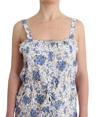 Ermanno Scervino Floral Cotton Dress - White