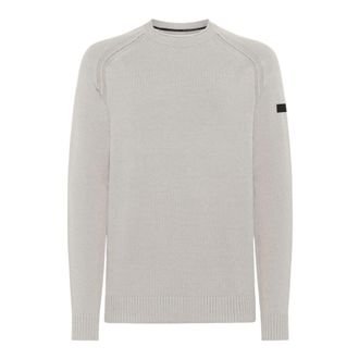 Roberto Ricci Design Rrd, Homme, Pulls, Gris, Taille: 2XL Cotton Plain Round Knit