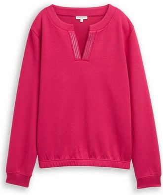 Tom Tailor Sweatshirt Strick & Sweatshirts Scuba Sweatshirt mit Strasssteinen