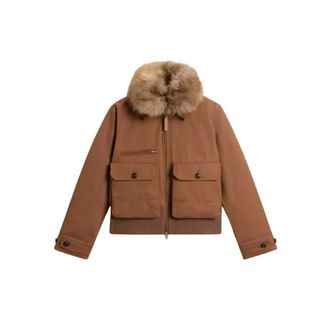 Woolrich Bison Jacket - Femme - Vestes - Brun - Taille: 36 FR