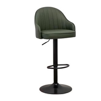 Generic Barhocker, Tresenhocker aus Metall, PP-Hocker, verstellbare 360&deg;-Drehhocker mit R&uuml;ckenlehne, f&uuml;r Zuhause und K&uuml;che