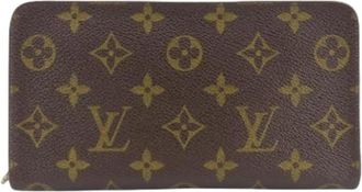 Louis Vuitton Portefeuille long (&agrave; deux volets) doccasion - Femme - Pre-owned - Brun - Taille: ONE Size