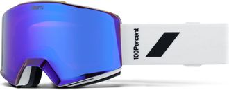 100% Norg Skibrille, White-hiper Violet Mirror
