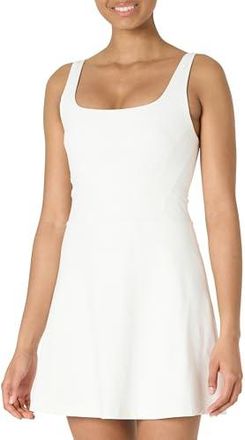 Amazon Essentials Robe de Tennis Active FormFlex sans Manches, avec Body, Soutien-Gorge et Short Intégrés, Ultra Douce Femme, Blanc, XXL