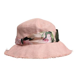 Dolce & Gabbana Femme, Accessoires, Rose, Taille: ONE Size Wide Brim Bucket Hat