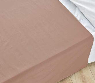 NatureMark Basic Bettlaken - weiches und pflegeleichtes Betttuch aus 100% Baumwolle ohne Gummizug Haustuch viele Größen und Farben Größe: 180x275 cm, Sand beige