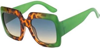 Generic Lunettes De Soleil Carr&eacute;es &Agrave; Grande Monture For Homme, Id&eacute;ales For La Conduite En Ext&eacute;rieur Ou Les D&eacute;placements Quotidiens, D&eacute;coratives(Green)