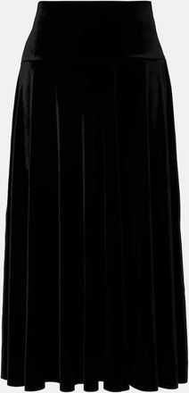 Norma Kamali Midirock aus Samt