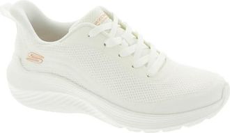 Skechers Baskets Bobs Squad Waves-Still Wading pour Femme, Blanc, 38.5 EU