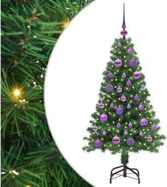 vidaXL K&uuml;nstlicher Weihnachtsbaum mit 150 LEDs mit St&auml;nder Gr&uuml;n 120 cm vidaXL