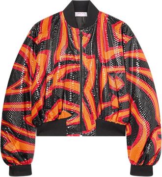 Pucci Femme, Vestes, Multicolore, Taille: 38 FR Veste &agrave; imprim&eacute; Iride effet peau de serpent