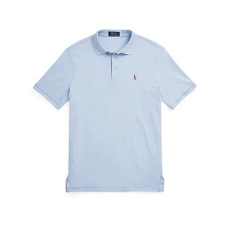 Polo Ralph Lauren Blaues Polo-Shirt mit Knopfleiste - - Tops - Herren - Blau - S