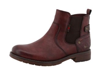 Mustang Jeans Damen Stiefelette moderner Alltagsschuh 15M0052002, Gr&ouml;&szlig;e:41 EU, Farbe:Rot