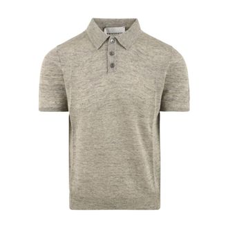 Amaranto Kurz&auml;rmeliges Poloshirt - - Tops - Herren - Grau - L