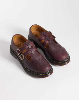 Dr. Martens Dr. Martens - 8065 - Mary-Jane-Schuhe in Kirschrot mit Horse-Design