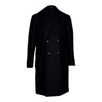 Gabriele Pasini Homme, Manteaux, Noir, Taille: L Manteau crois&eacute; &agrave; six boutons