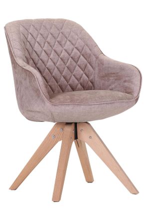 Landscape Armlehnstuhl, Eiche, Hellbraun, Textil, Eiche, massiv, Drehkreuz, 60x83x65 cm, Stoffauswahl, Typenauswahl, Sitzfl&auml;che 360&deg; drehbar, Gestellauswahl, Es