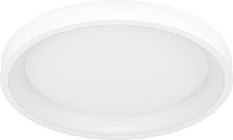 Eglo connect.z Smart-Home LED Deckenleuchte Loretello-Z, Deckenlampe dimmbar, ZigBee, Matter, App und Sprachsteuerung Alexa, warmwei&szlig;-kaltwei&szlig;, RGB, wei&szlig;, 