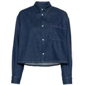 A.P.C. Kurzes Jeans-Overshirt - - Blouses & Shirts - Damen - Blau - S