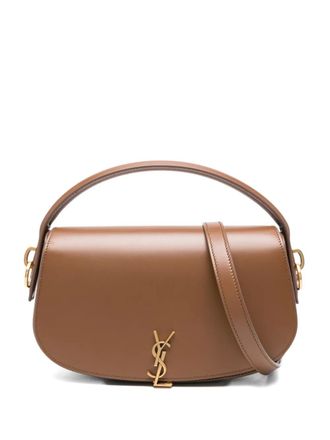 Saint Laurent sac port&eacute; &eacute;paule en cuir - Marron