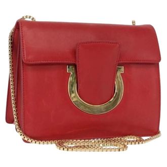 Ferragamo Pre-owned Leder Schultertasche - - Pre-owned - Damen - Rot - ONE SIZE