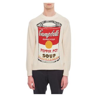 Junya Watanabe Homme, Pulls, Multicolore, Taille: M Tricot &agrave; col rond