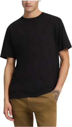Replay Homme, Tops, Noir, Taille: 2XL T-shirt &agrave; Manches Courtes et Col Rond en Coton