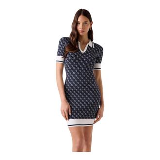 Guess Lise 4G Logo Sweater Dress - - Dresses - Damen - Blau - M