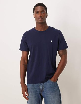 Polo Ralph Lauren Oberteil aus weicher Baumwolle in Marineblau mit Markenlogo