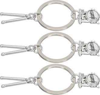 IFUNDOM Lot de 3 Porte-Cl&eacute;s Pendentifs Instruments de Musique D&eacute;coration Cl&eacute; Paquet L&eacute;ger et Solide Accessoires Originaux pour Fans de Musique et Passionn&eacute;s D