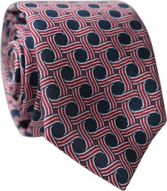 Dolce & Gabbana Multicolor Patterned Silk Adjustable Men Tied Necktie Tie