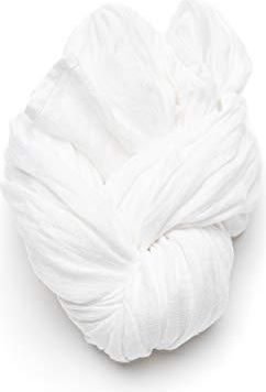 LinenMe Cheche Femme et Homme, &Eacute;charpe, Foulard, Chale - 100% Lin - Pour l&eacute;t&eacute;, la plage, l&eacute;ger, respirant - 45 x 200 cm - BLANC