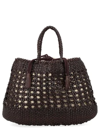 Dragon Diffusion Womens Handbag Santa Cano Dark Brown Leather Handbags Hand Bags