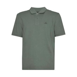 C.P. Company Stretch Piqu&eacute; Poloshirt - - Tops - Herren - Gr&uuml;n - 2XL