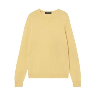 Brooks Brothers Homme, Pulls, Jaune, Taille: S Pull ras du cou en cachemire
